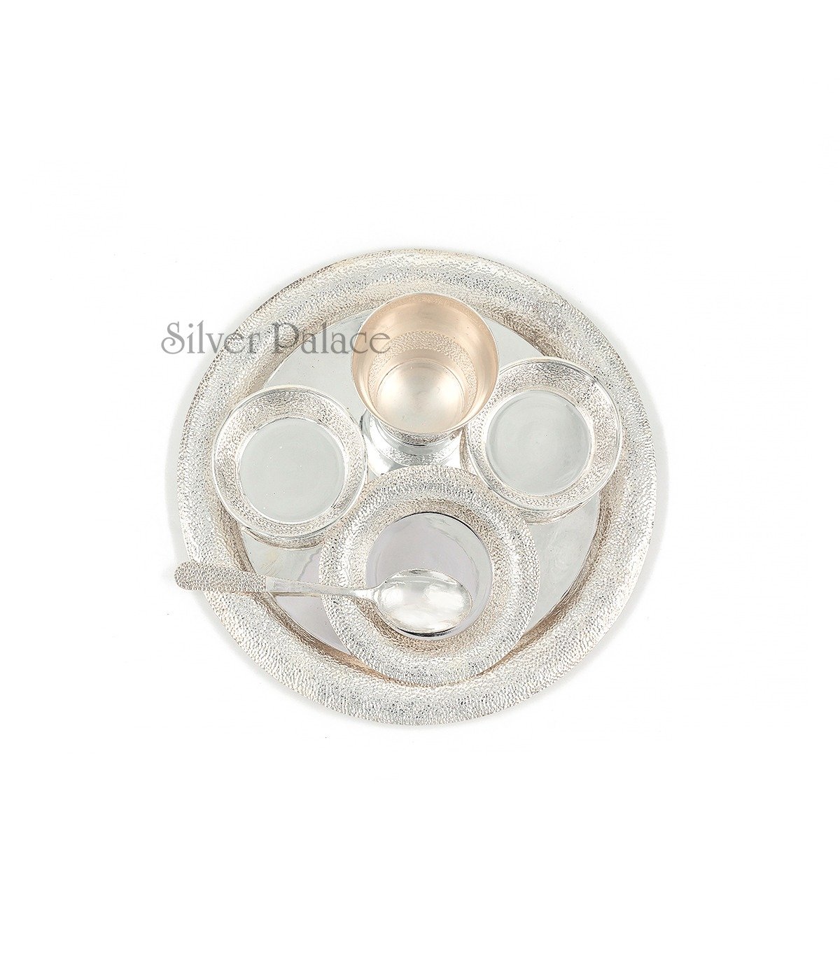 92.5 Pure Silver Dinner Plate Set – Fine Hammer Designed Silver Plates ...