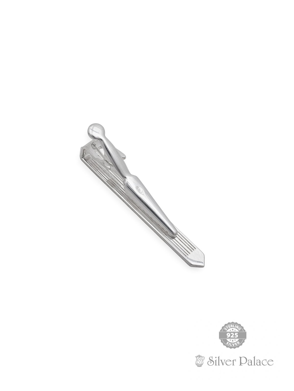 925 Sterling Silver Tie Pin With Enamel Design - Silver Palace