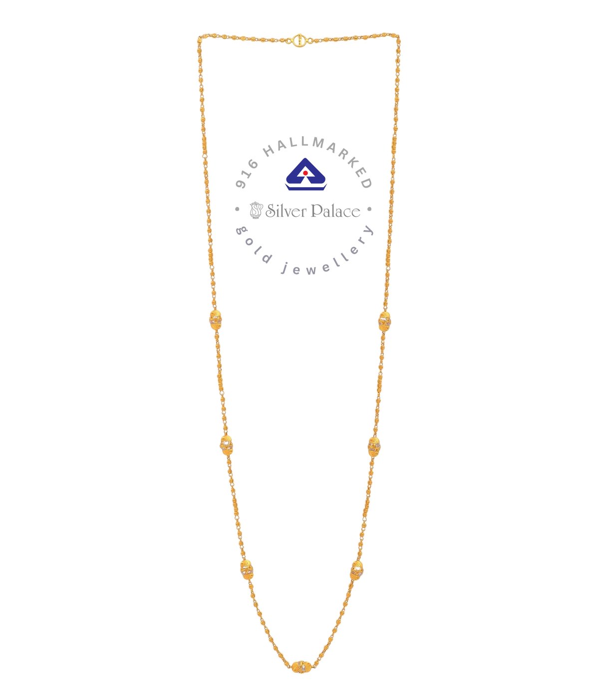 916 Pure Gold Kanche Chain 24inches For Ladies Daily Use - Silver Palace