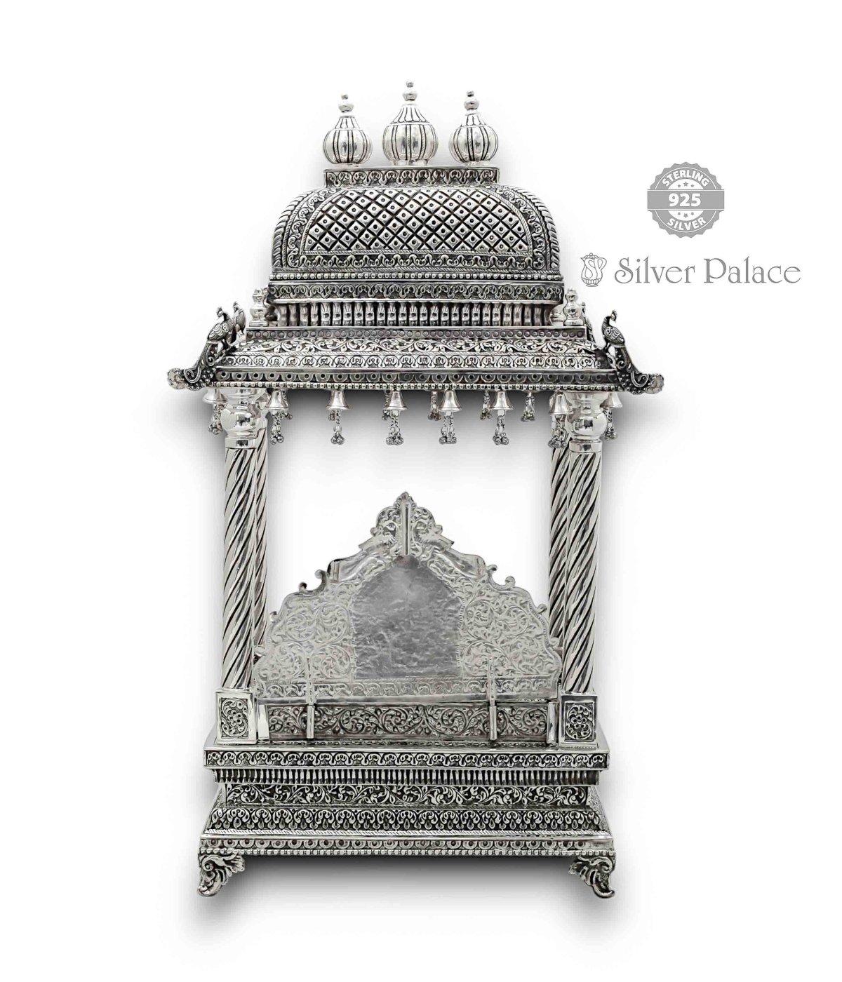 Silver Radhe Collection Lakshmi Mandapam For Pooja Purpose - Silver Palace