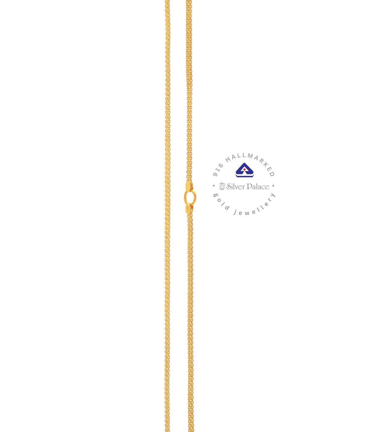 916 Pure Gold Kanche Chain Length 24inches Chain For Girls - Silver Palace