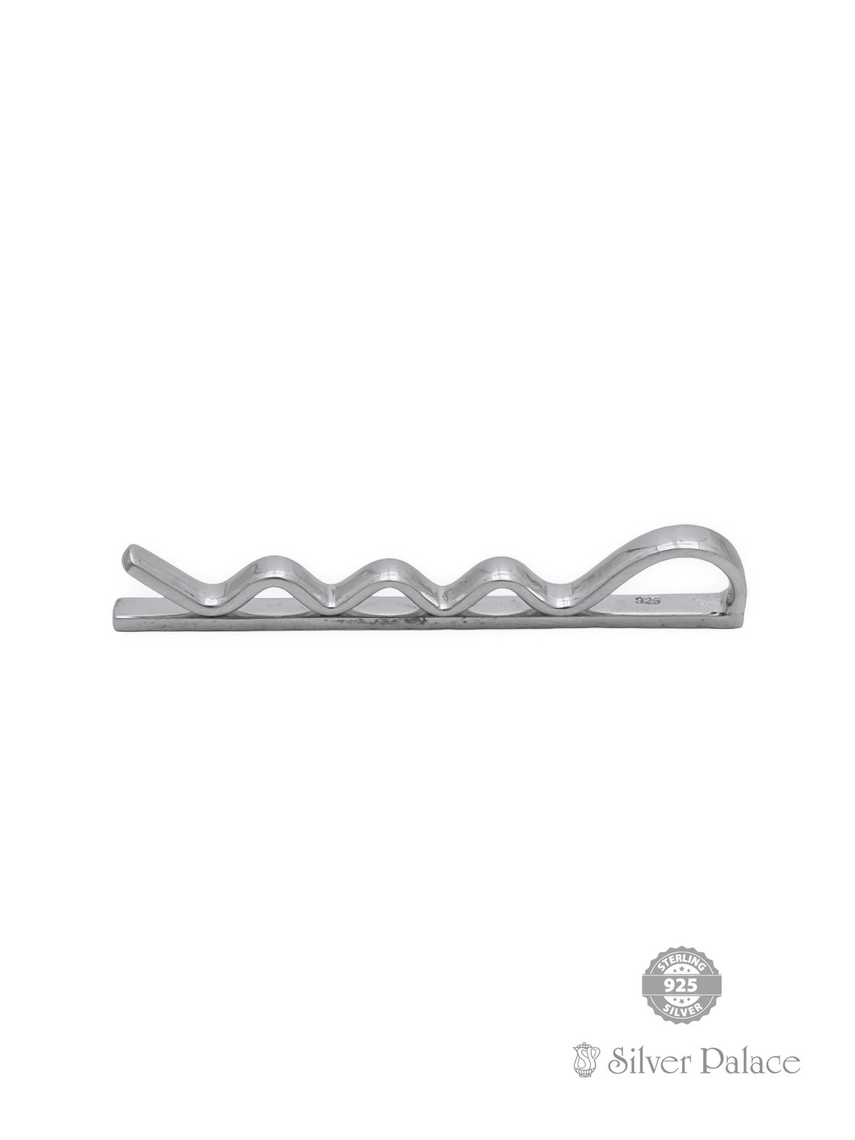 92.5 Sterling Silver Stylish Tie Pin For Daily Use - Silver Palace