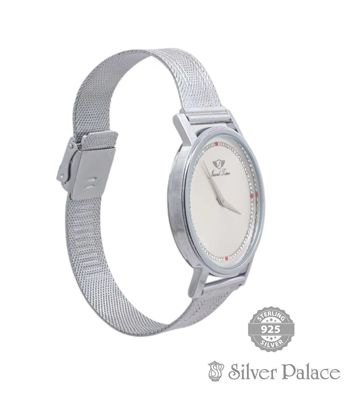 925 Sterling Silver Pritti Watch With Cubic Zirconia For Women - Silver ...