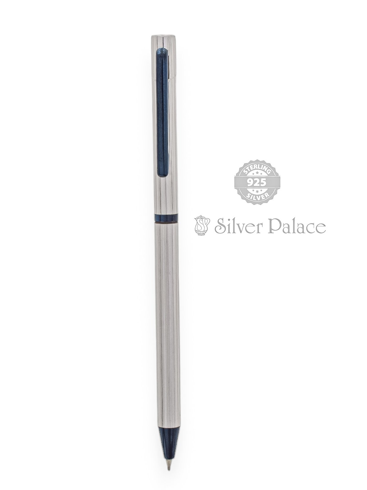 92.5 Pure Silver Ballpoint Pen Writing Instrument - Silver Palace