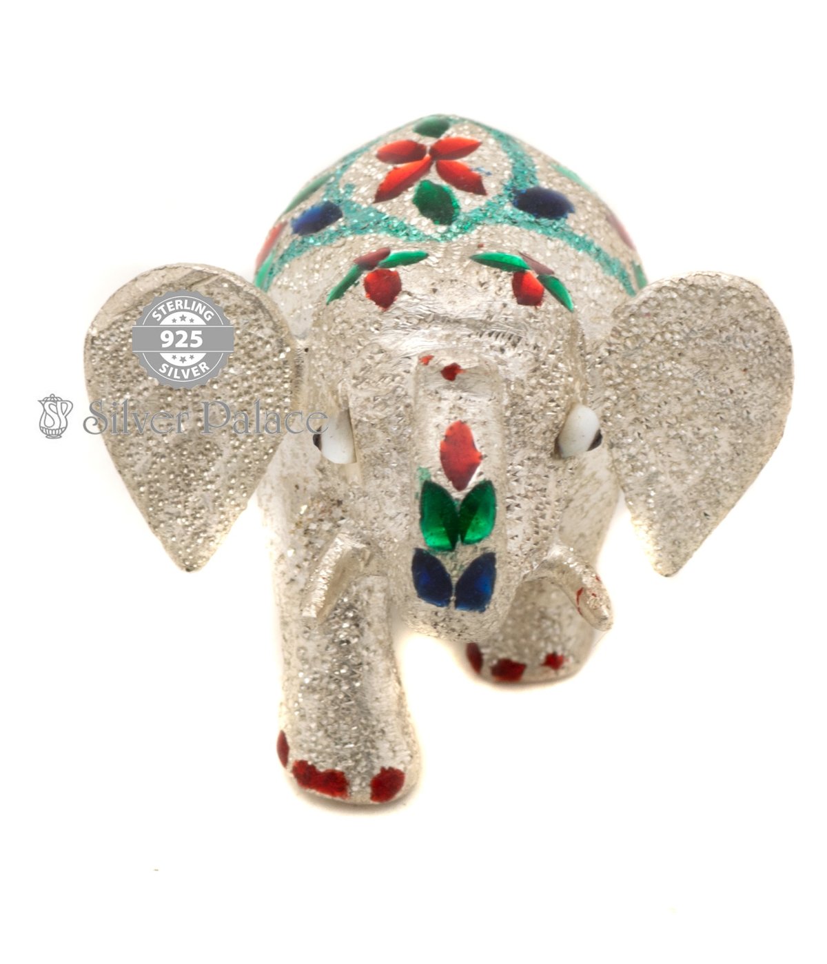925 Sterling Silver Elephant Statue - Silver Palace