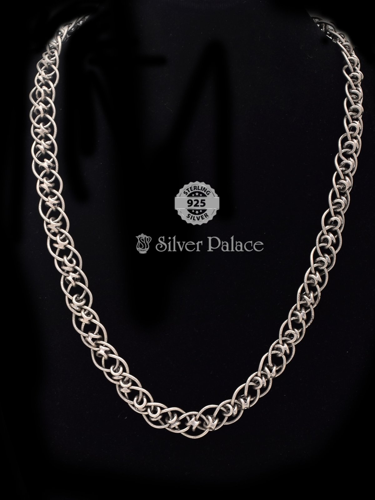 925 Sterling Silver Double Lock Chain For Boy - Silver Palace