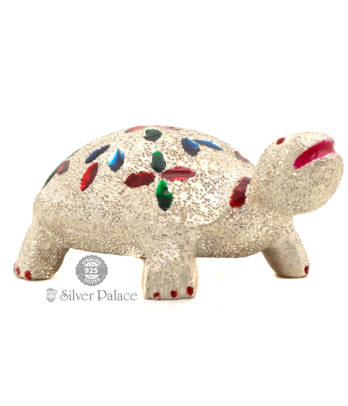 Sterling Silver Tortoise Statue - Silver Palace