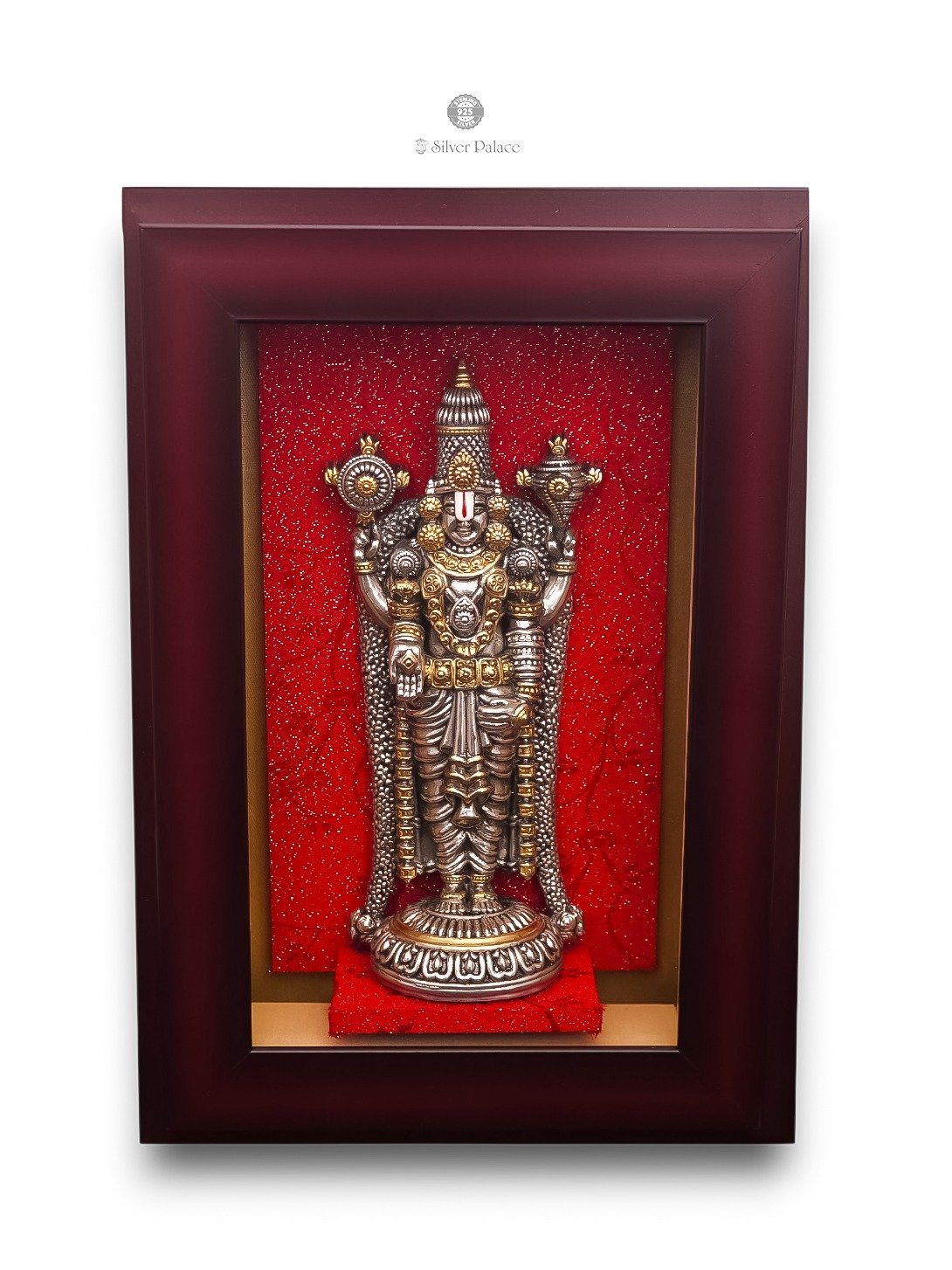 925 Silver Gold Polish Danda Balaji With Astalakshmi & Dasavatharam ...