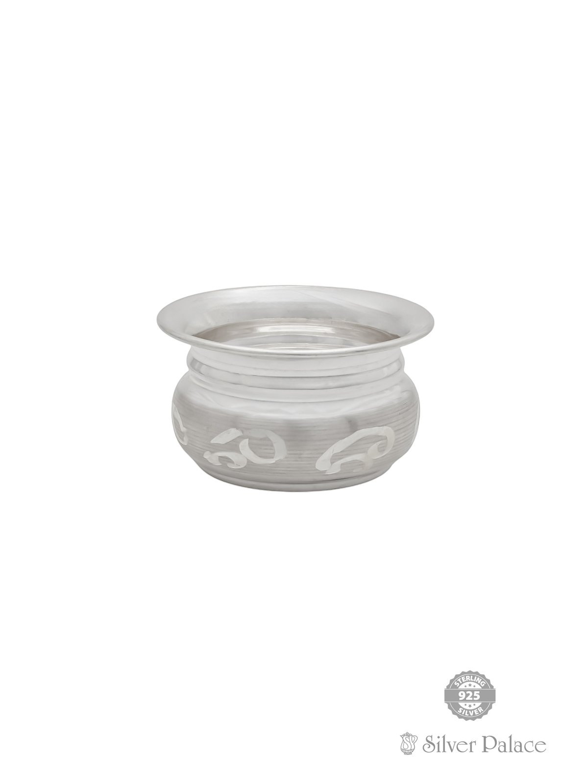 925 Pure Silver Engraved Dull Cup For Kids Gifts - Silver Palace