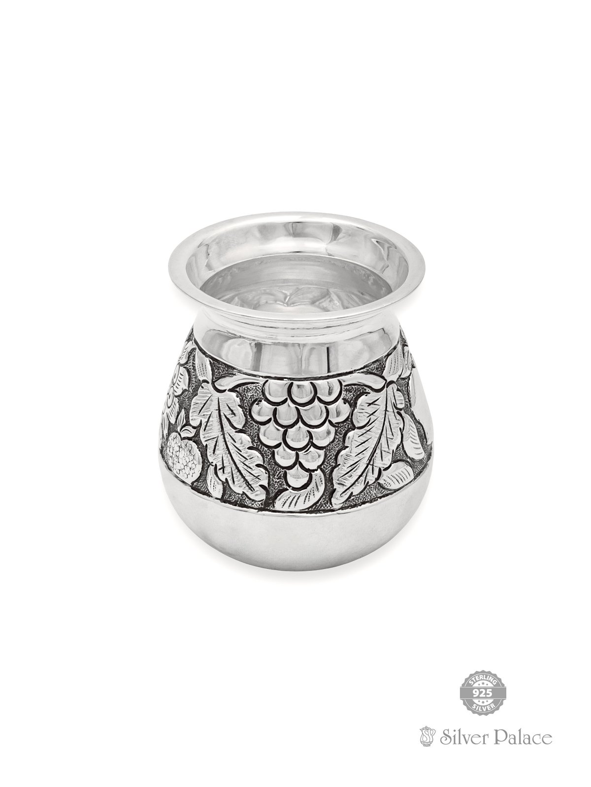 925 Oxidised Silver Fruits Nagas Design Sombu For Daily Use - Silver Palace