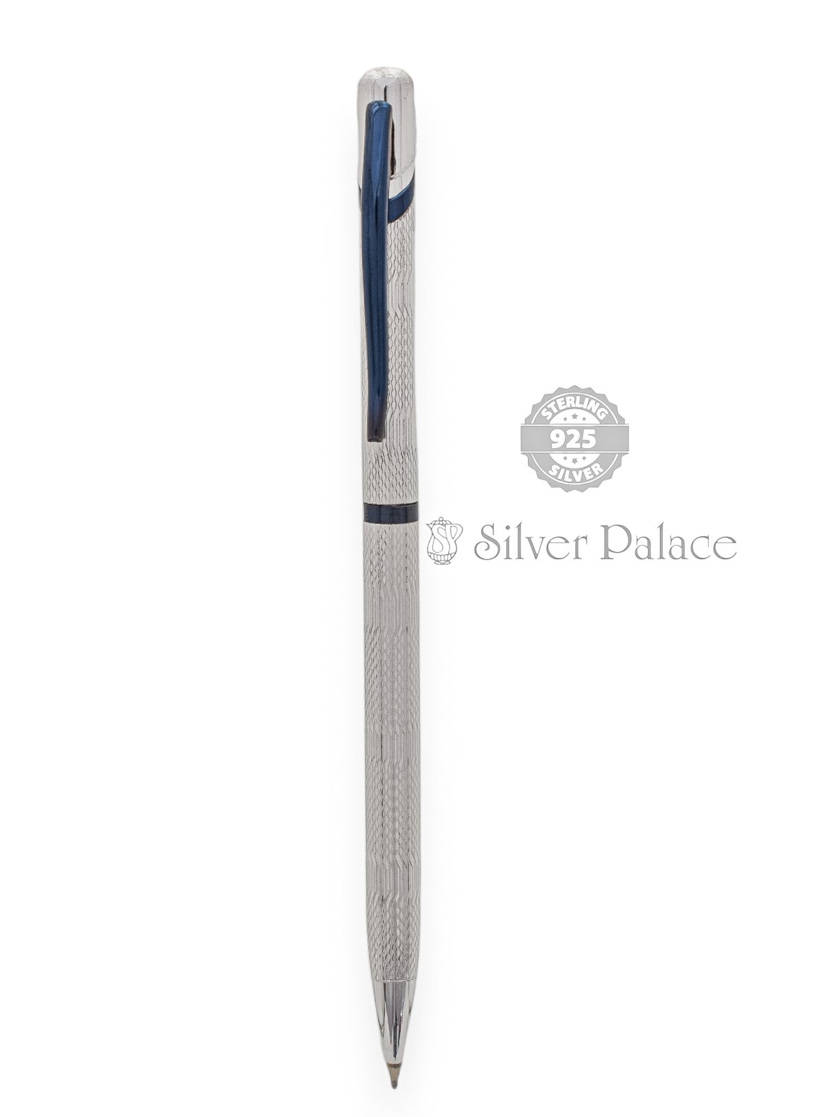 92.5 Pure Silver Ballpoint Pen Luxury Writing Instrument - Silver Palace