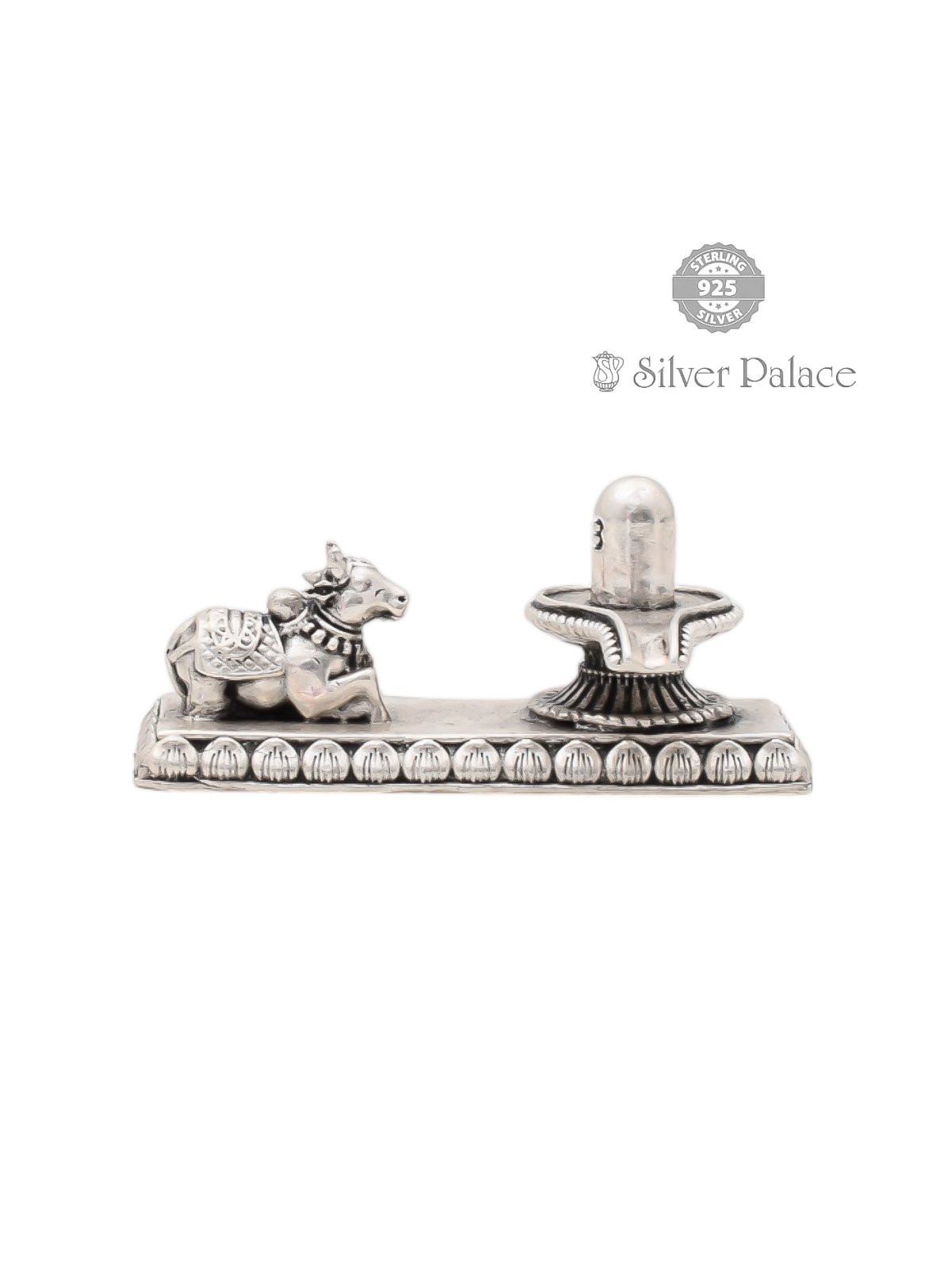 925 Sterling Antic Nandhi Shiva Idol – Divine Strength And Protection ...