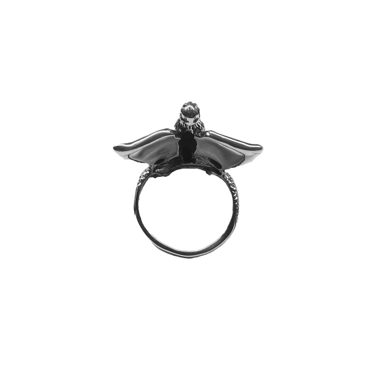Silver Designer American Angel Design Ring - Silver Palace