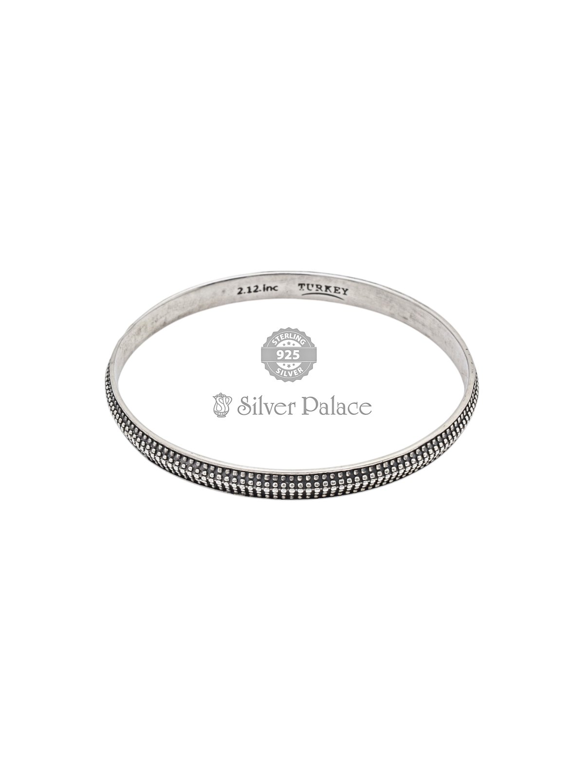 925 Sterling Silver Bhava Collection Turkey Bangle Kada Bracelet For ...