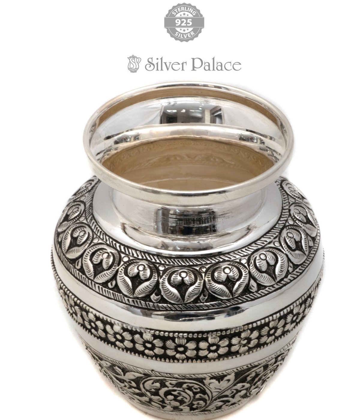 925 Oxidised Silver Chombu For Multi Purpose - Silver Palace