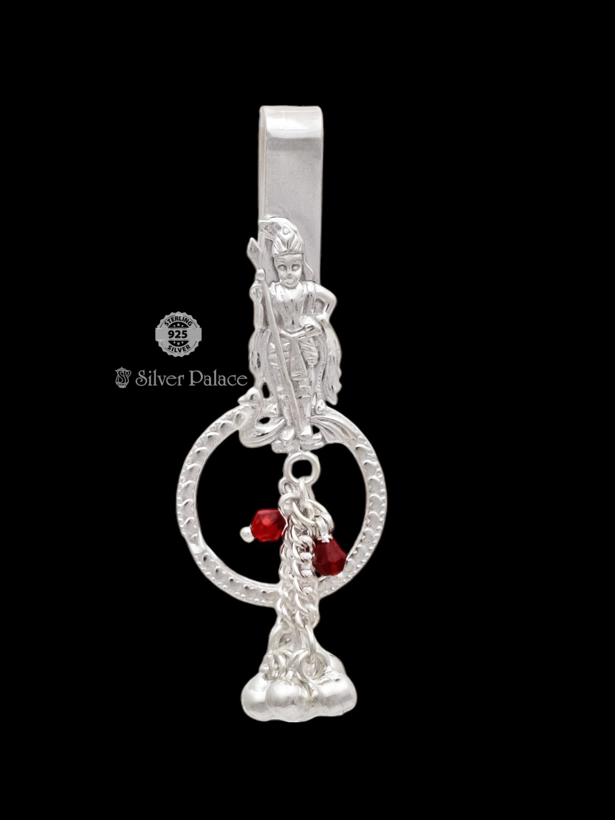 925 Pure Silver Murugan Motif Hip Key Chain For Your Keys Get More Safe ...