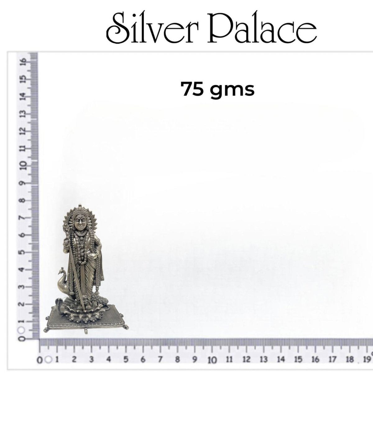 Antic Finish Silver Murugan God Statue In Coimbatore - Silver Palace