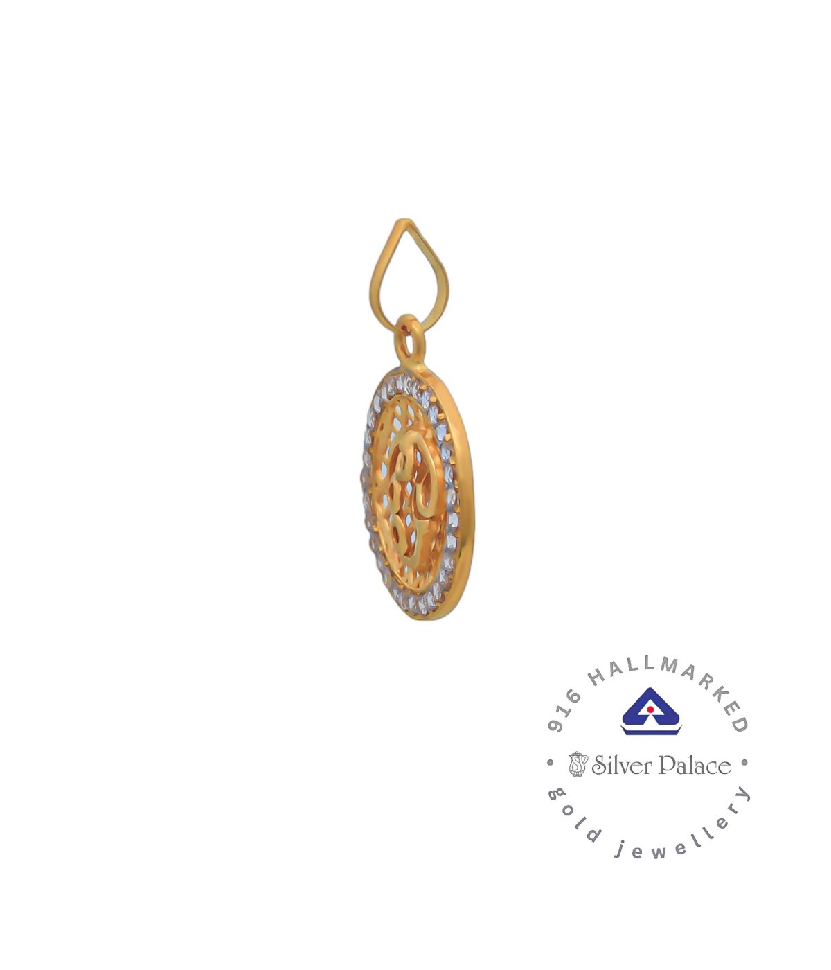 Kanche Collections 916 Gold Om Divine Pendant For Mens & Womens ...