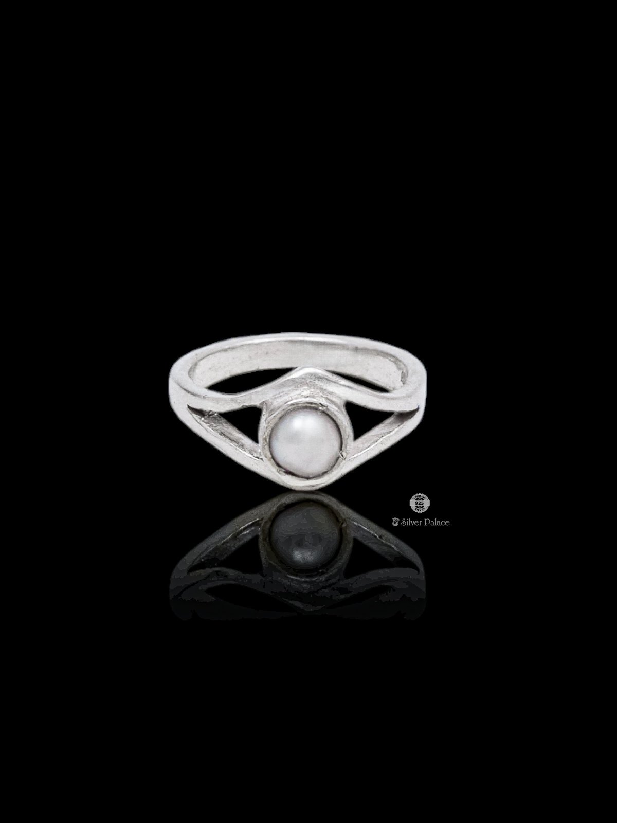 925 Sterling Silver Pearl Rashi Ring For Men And Women - Silver Palace