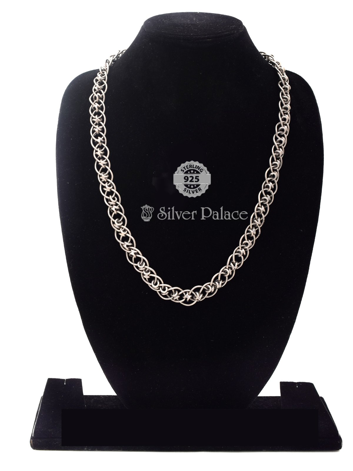 925 Sterling Silver Double Lock Chain For Boy - Silver Palace
