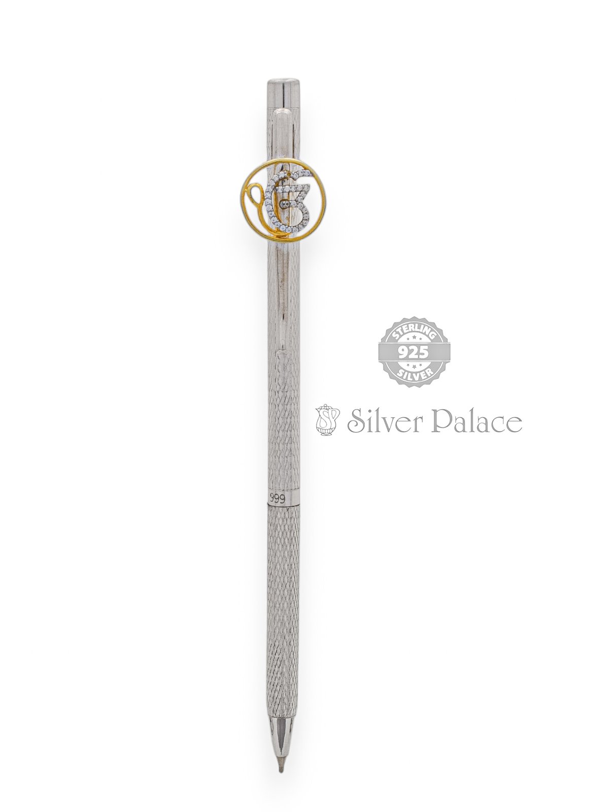 92.5 Pure Silver Ballpoint Pen Writing Instrument - Silver Palace