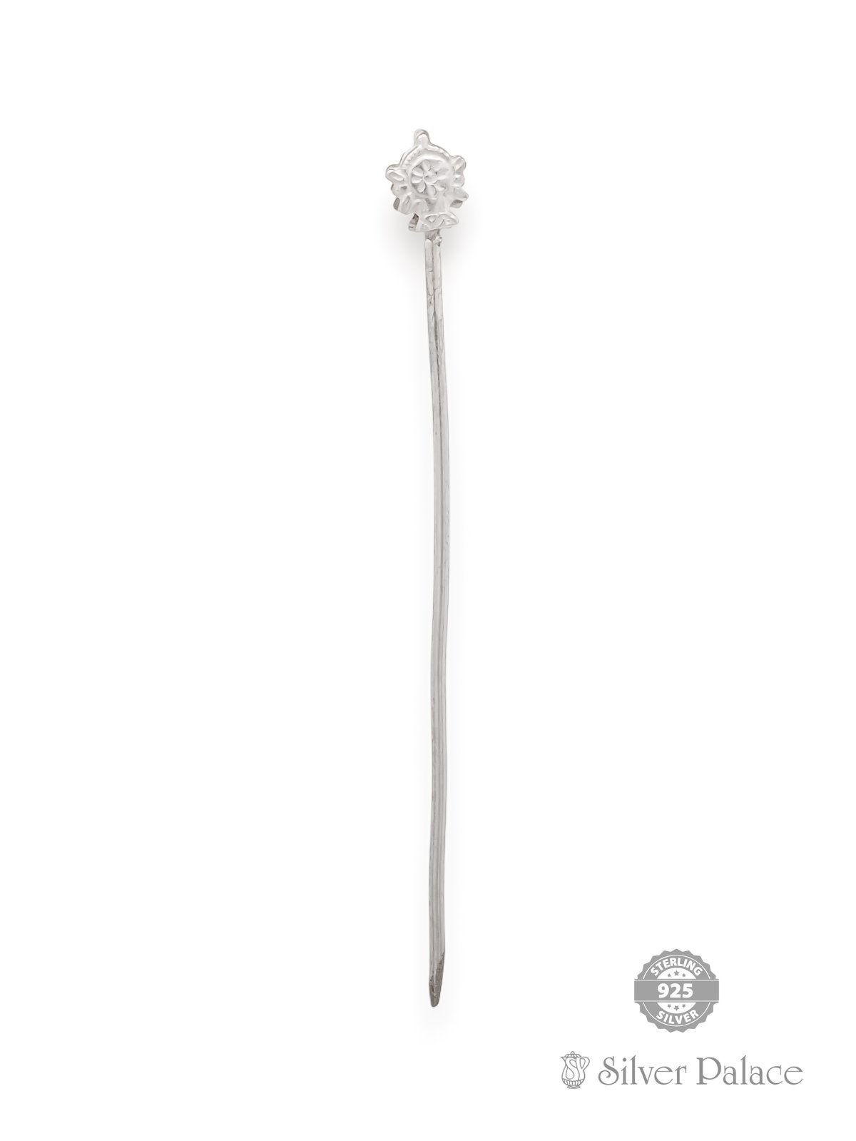 925 Pure Silver Namam Stick With Sangu , Sakkaram Motif - Silver Palace
