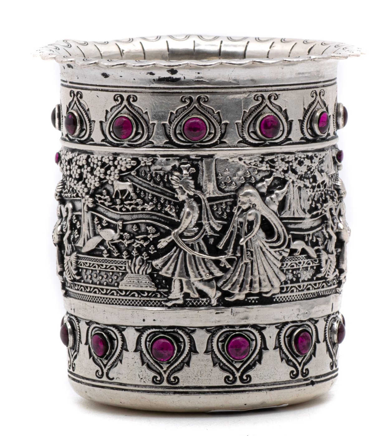 Silver Panchapatram Set 92.5 Silver For All Pooja Purpose - Silver Palace