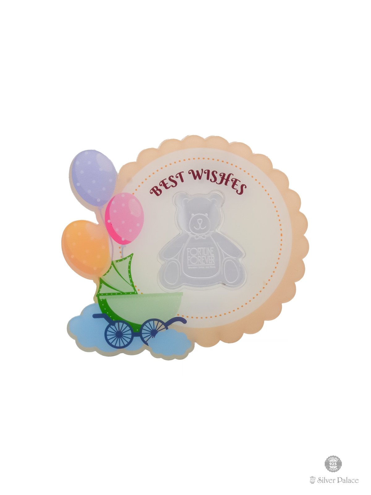 999 Pure Silver Teddy Design Gift Coin For Kids - Silver Palace