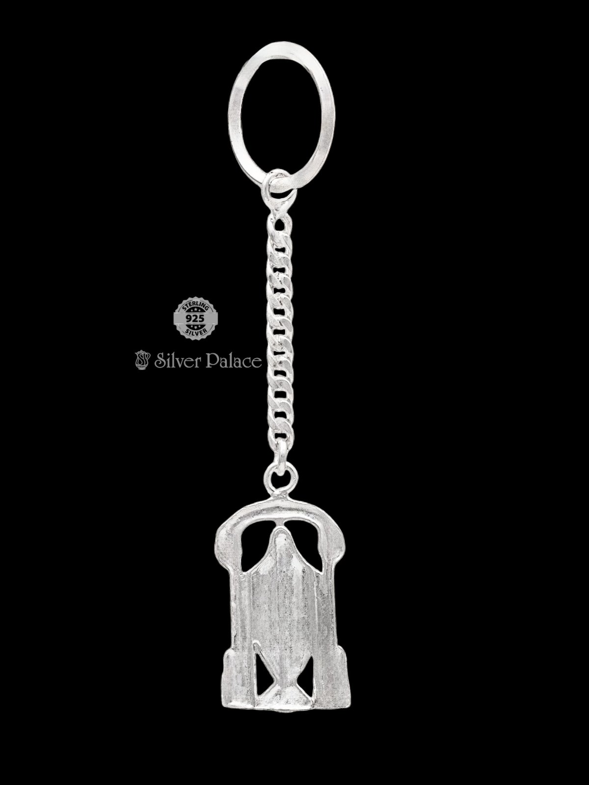 925 Pure Silver Balaji Motif Key Chain For Keys - Silver Palace