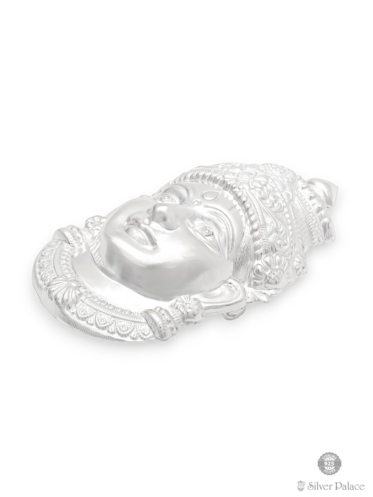 925 Pure Silver Plain Design Amman Face For Varalakshmi Festivel ...
