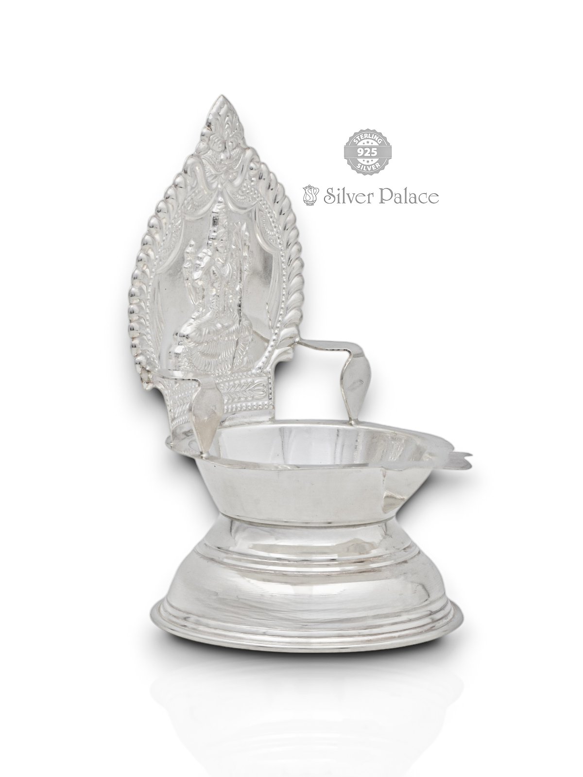 925 Pure Silver Kamakshi Deepam/lamp - Divine Blessing - Silver Palace