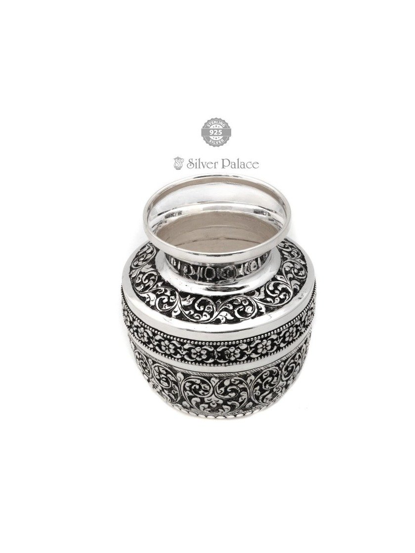 925 Oxidised Silver Chombu For Multi Purpose - Silver Palace