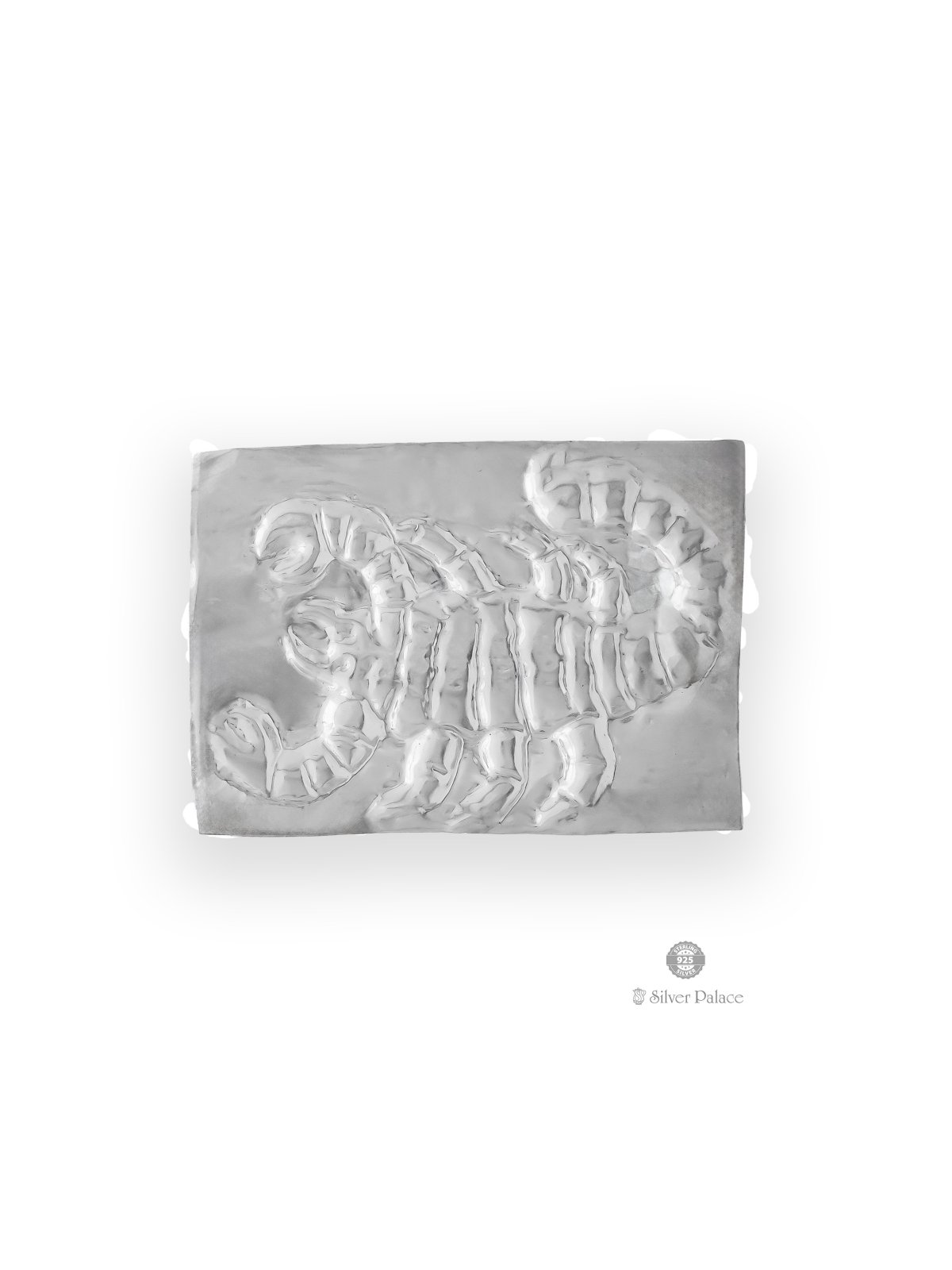 925 Silver Scorpion Silver Sheet For Temple Rituals Shri Collection ...