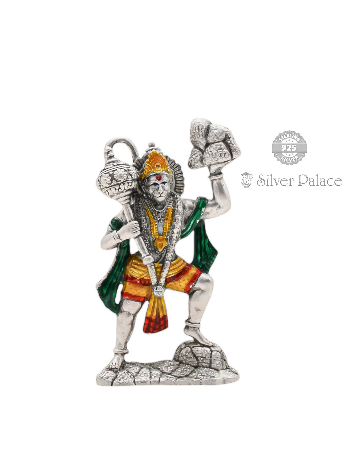 925 Solid Silver Hanuman Statue For All Your Good And Strong Deeds ...