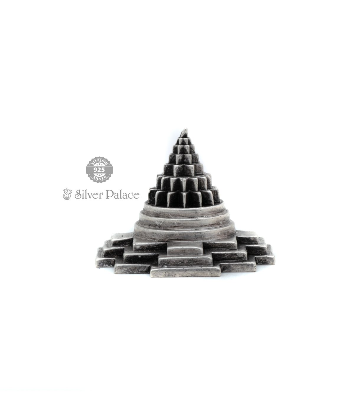 925 Sterling Silver Shree Yantra Statue Decorative Showpiece - Silver ...