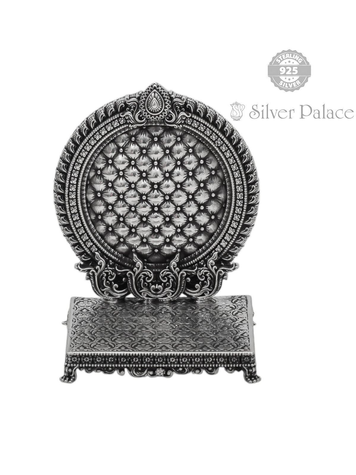 925 Silver Peetam Elevate Your Pooja Room With Divine Elegance - Silver ...