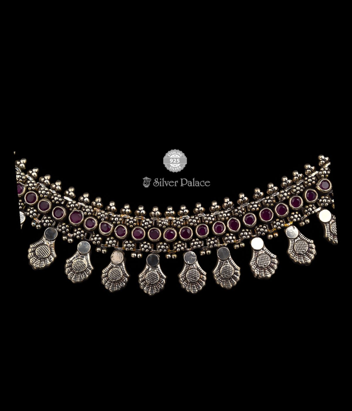 925 Silver Neeth Collection Fancy Ladies Anklets Payal - Silver Palace