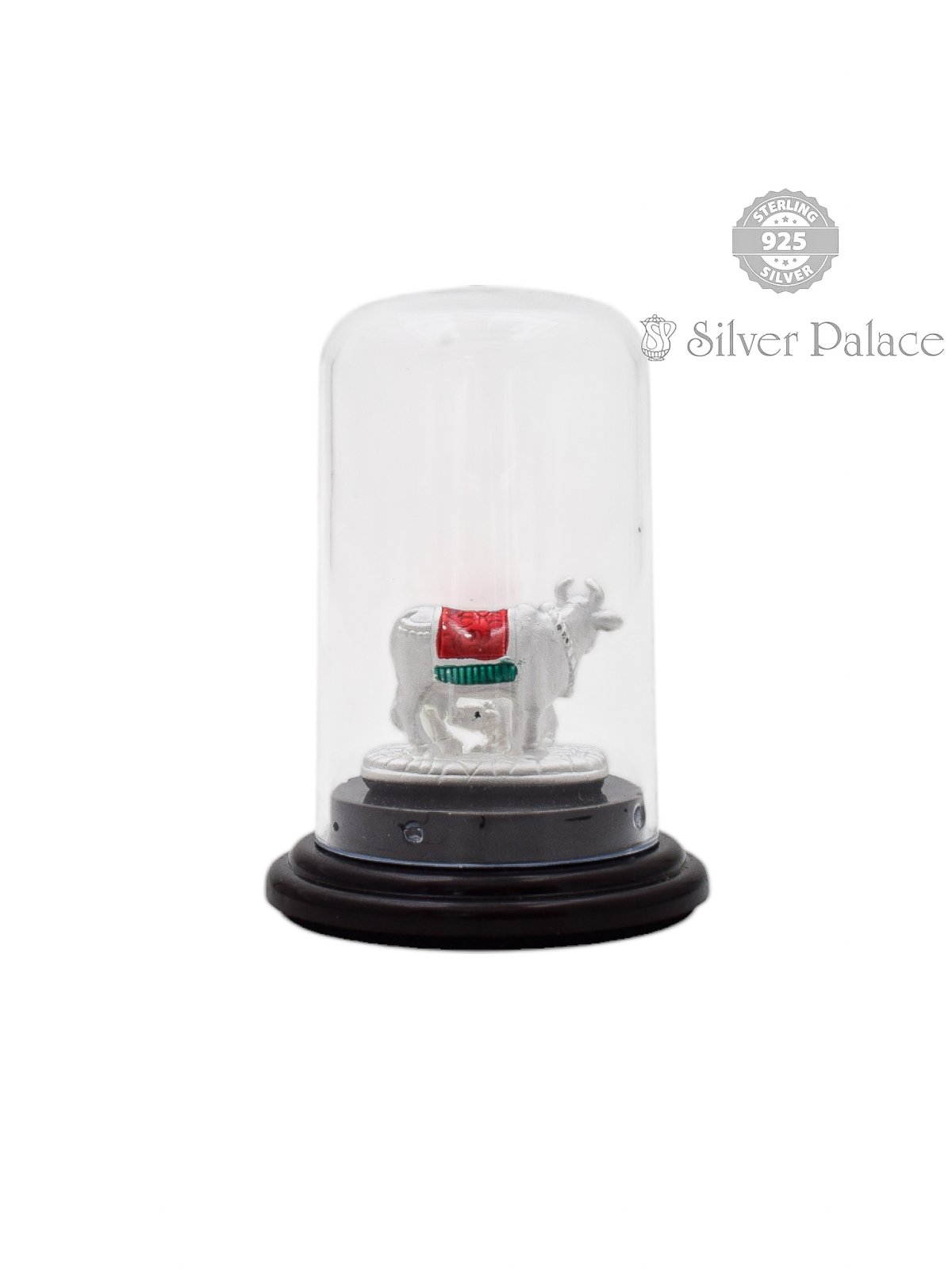 999 Pure Silver Kamadhenu Cow Idol For Pooja Purpose - Silver Palace