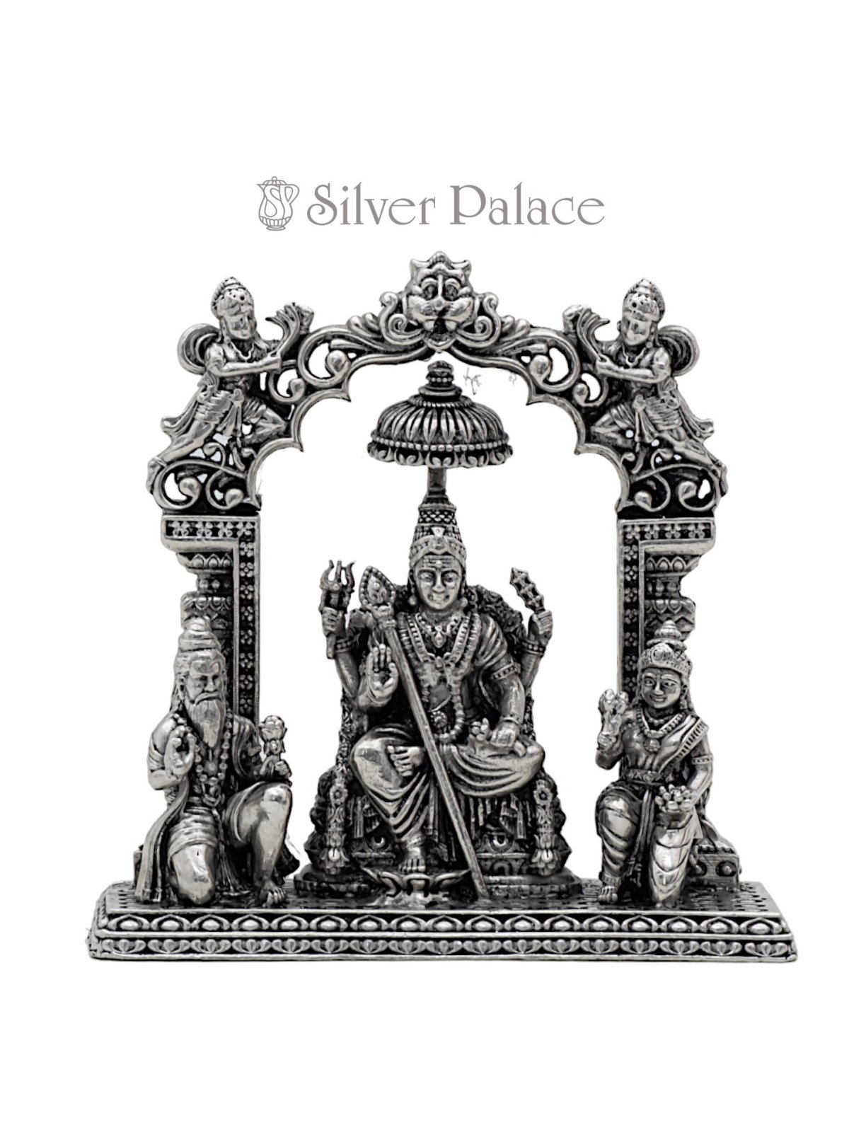 925 Antic Silver Arupadai Muruga Idols For Your Pooja Room - Silver Palace