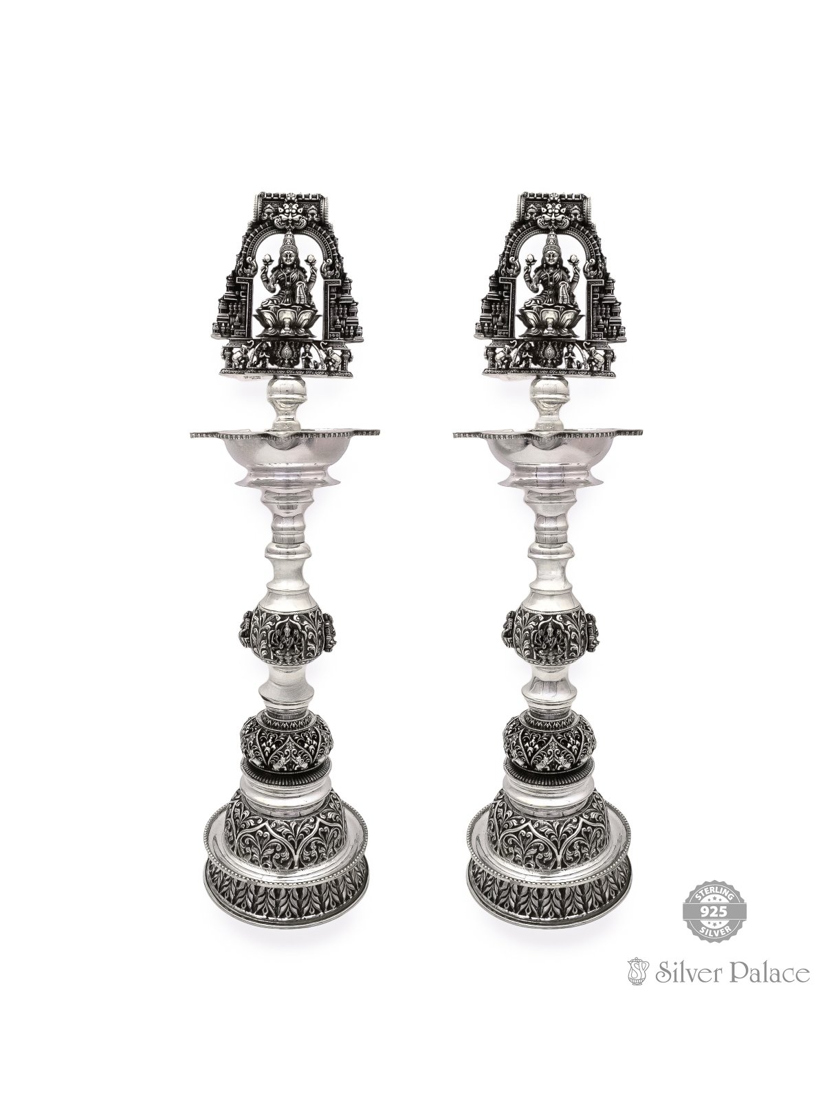 Silver Lamp For Pooja - Silver Palace