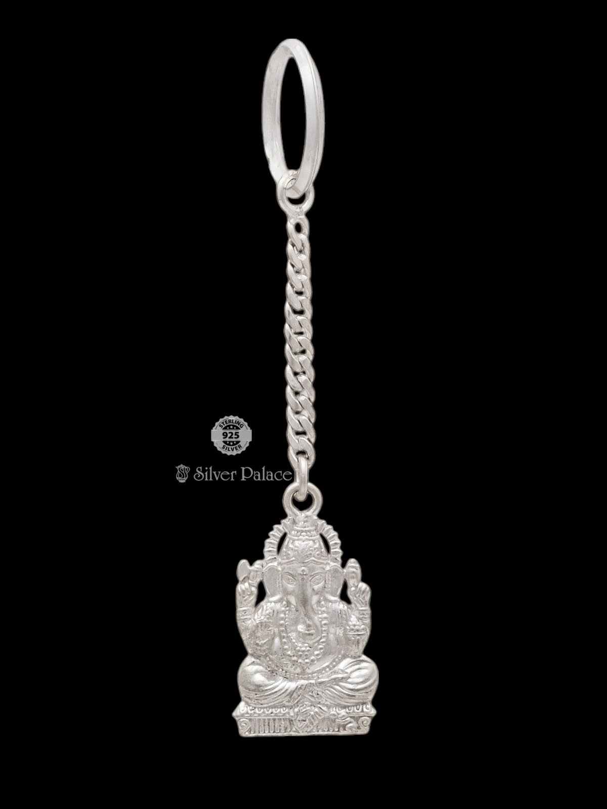 925 Pure Silver Ganesh Key Chain For Your Keys Make Divine - Silver Palace