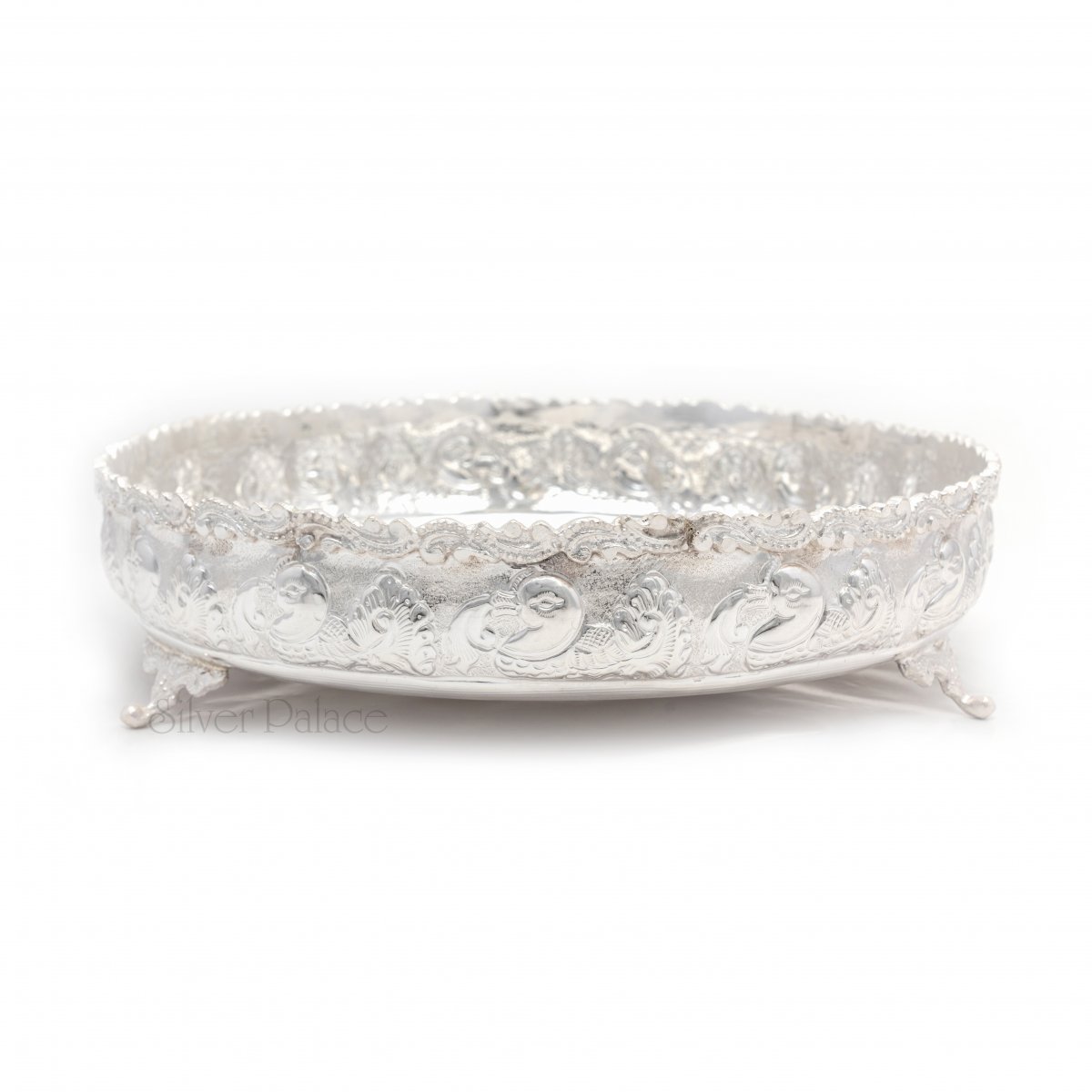 925 Silver Nalanghu Plate – Traditional And Elegant For Pooja Rituals ...
