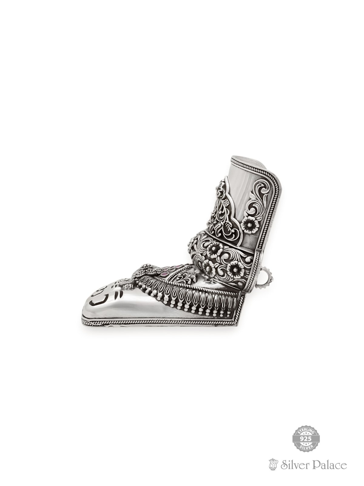 925 Oxidised Silver Leg For Temple Decoration - Silver Palace