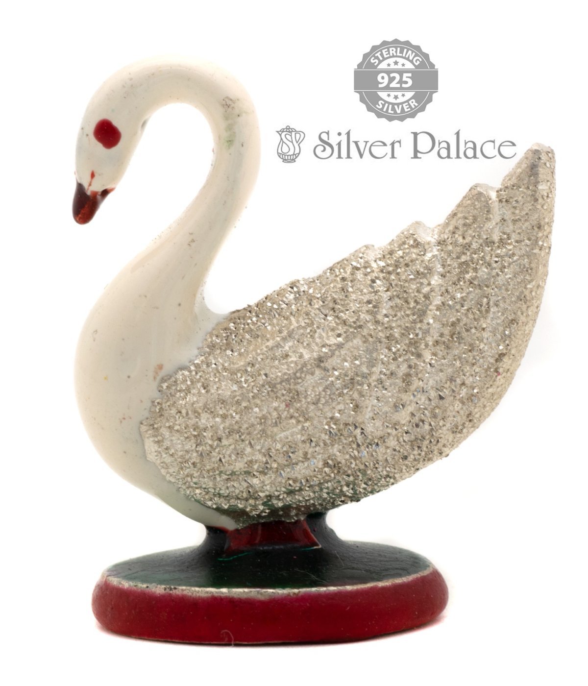925 Sterling Silver Swan Statue - Silver Palace