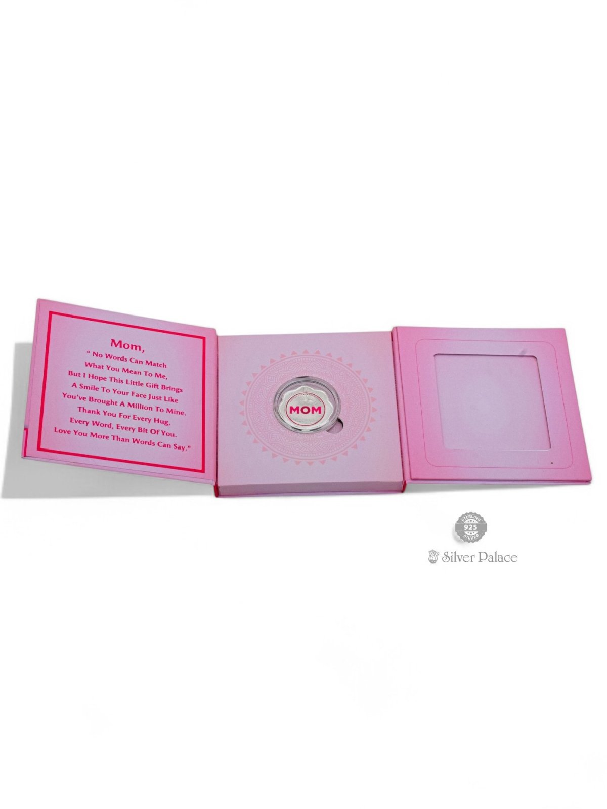 999 Fine Silver Mom Text Engraving Coin For Your Mom - Silver Palace
