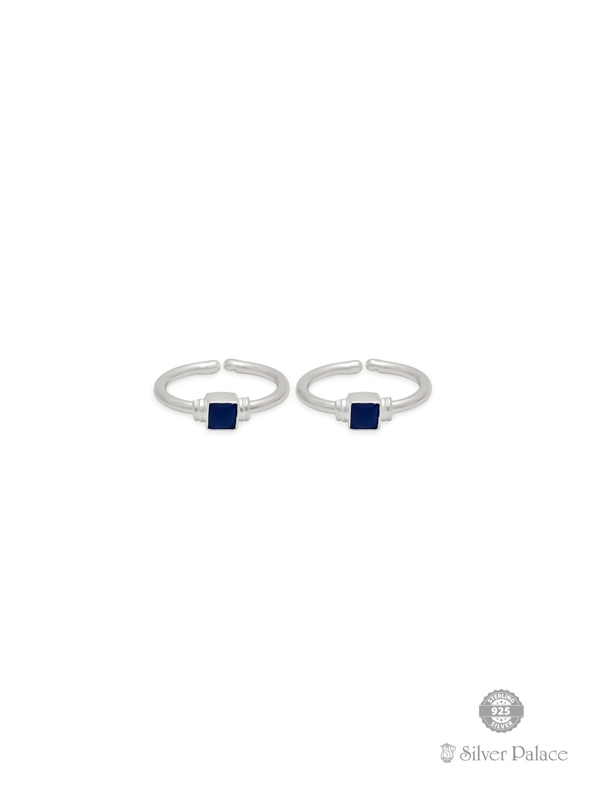 925 Sterling Silver Cut Stone Toe Ring For Women Neeth Collection ...