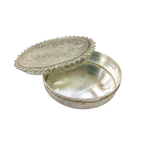 92.5 Silver Fine Quality Supari Box - Silver Palace