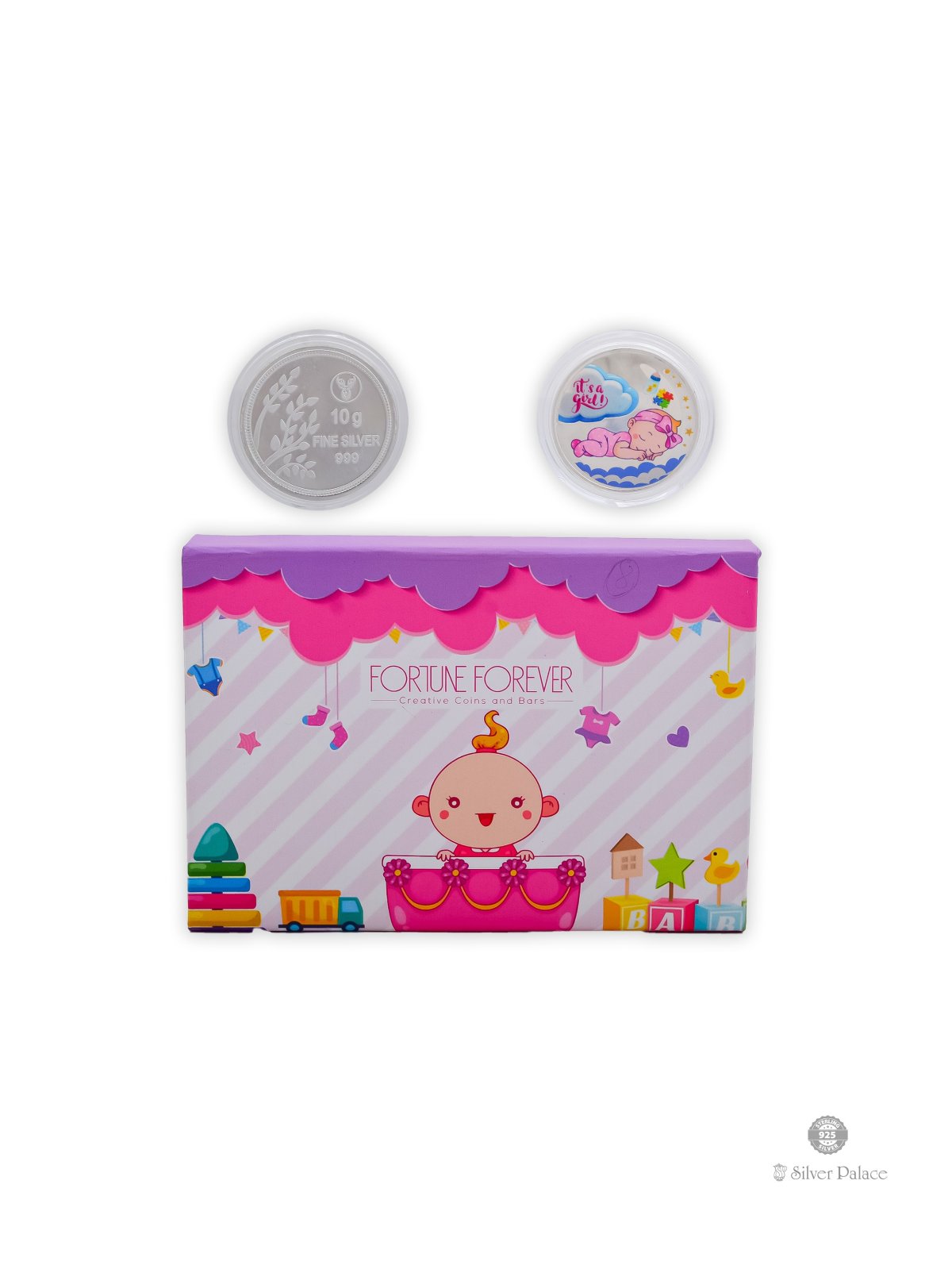 999 Pure Silver Gift Coin For New Born Babies - Silver Palace