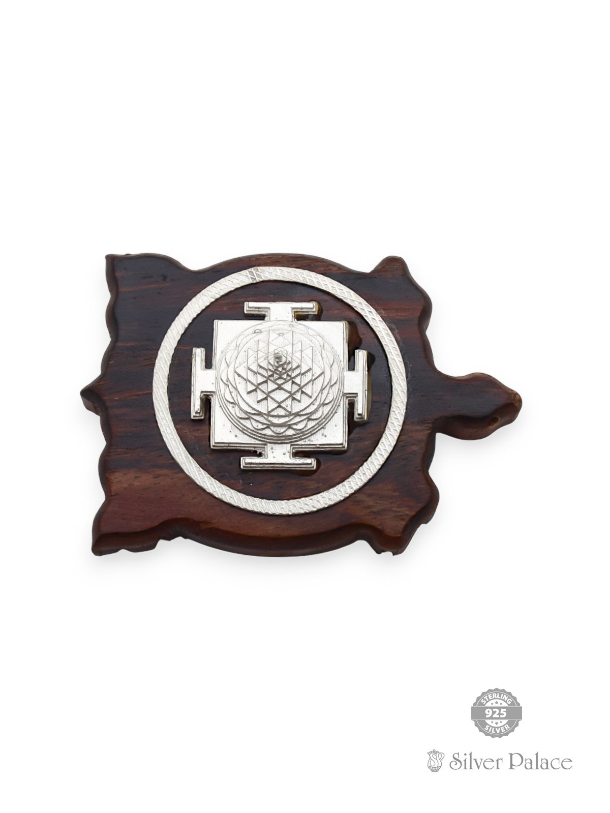 925 Silver Sree Chakram With Tortoise Wood Peetam Sur Collection ...