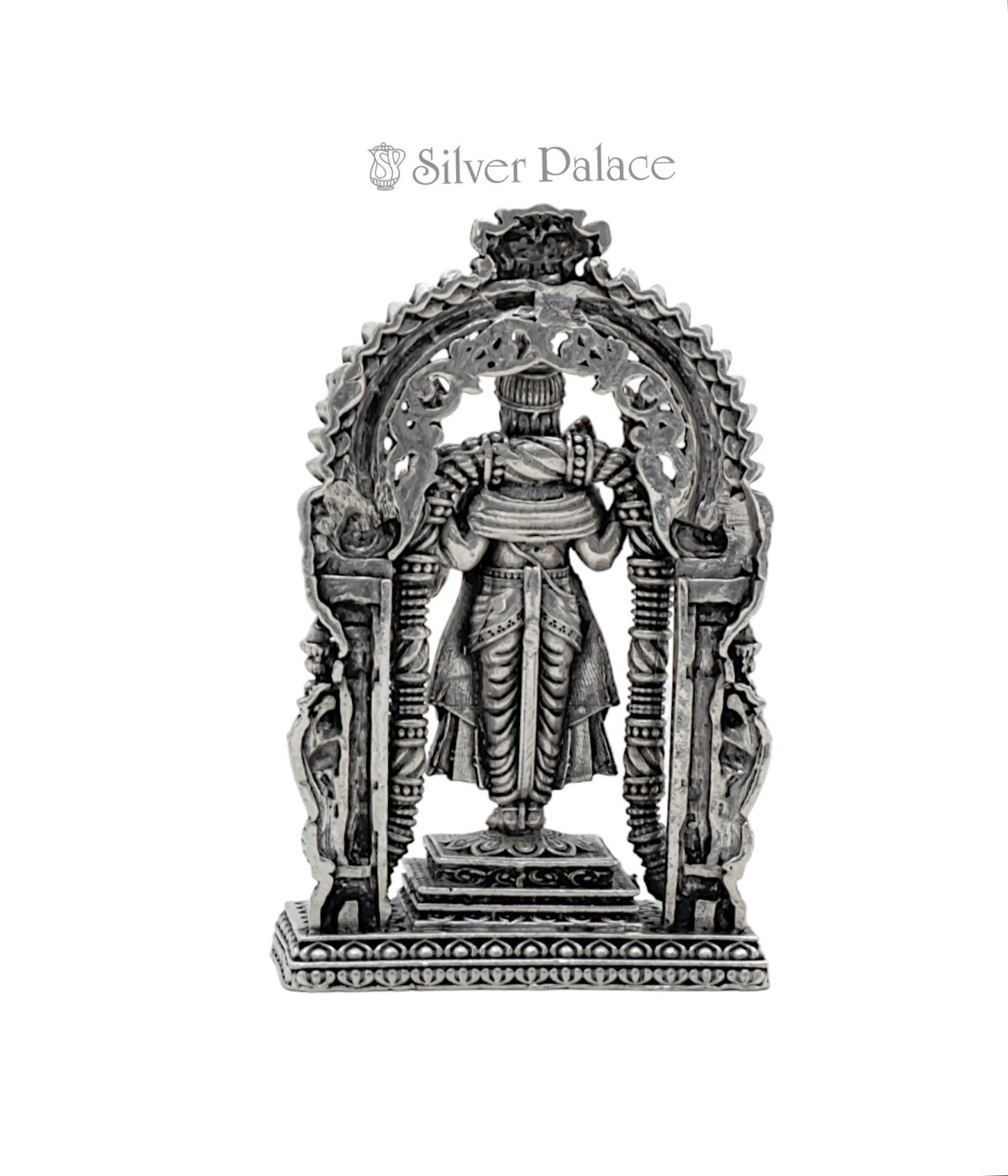 Sterling Silver Lord Murugan Statue - Silver Palace